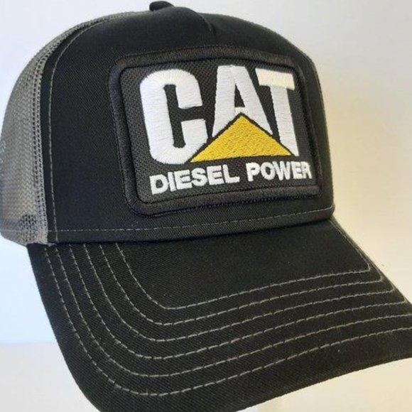 Accessories | Retro Diesel Power Caterpillar Embroidered Patch Trucker ...